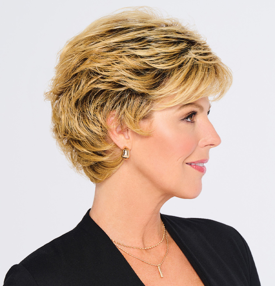 Swept Back Short Cut wig Hairdo Collection