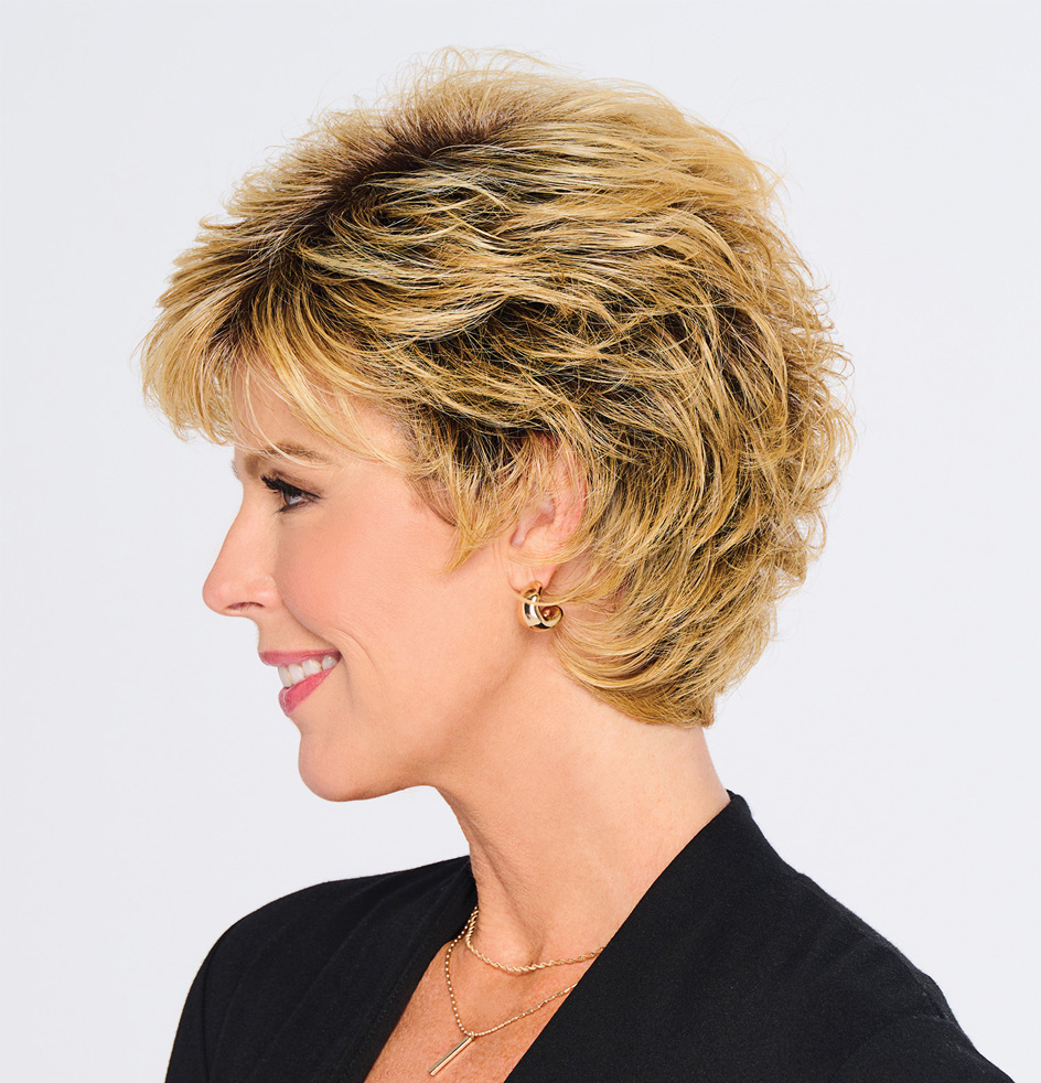 Swept Back Short Cut wig Hairdo Collection