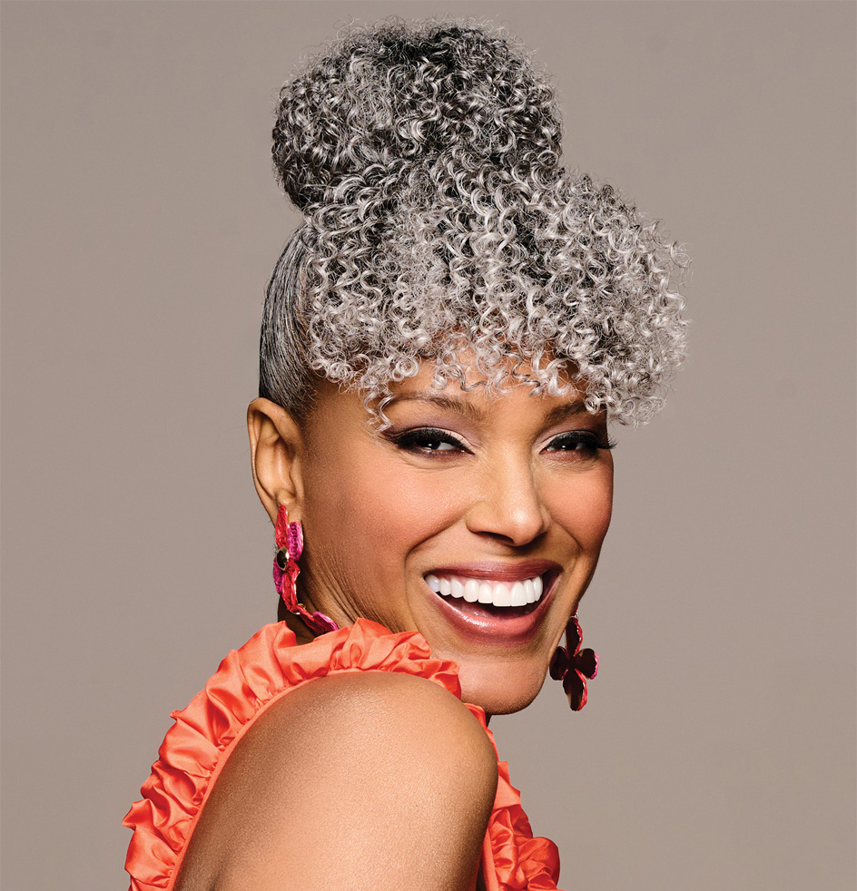 Bombshell Bun & Bangs Hairpiece by Kim Kimble